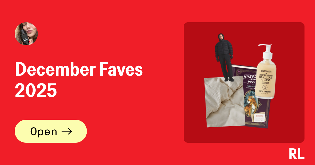 December Faves 2025 | perfumerism | Rec League